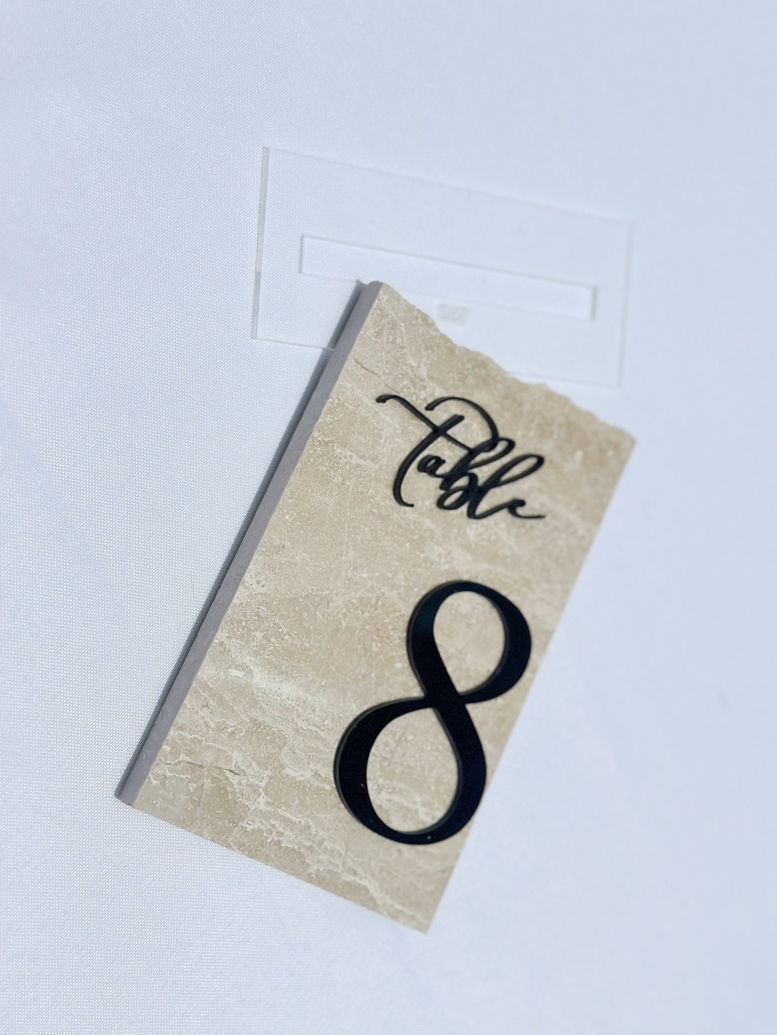 3D Marble Stone Table Numbers | Wedding Unique Signage | Custom Layered ...