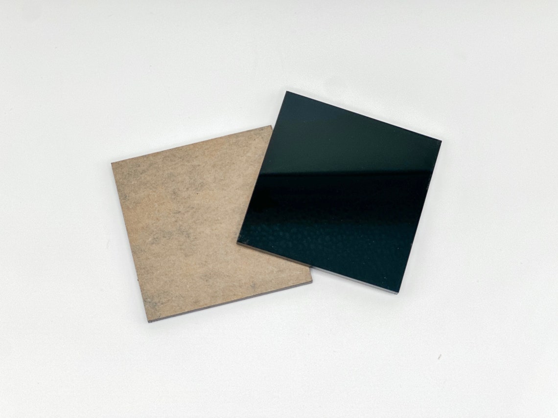 Black Cast Acrylic Sheet | 3mm 1/8 Inch | Glowforge | Laser Cutting ...