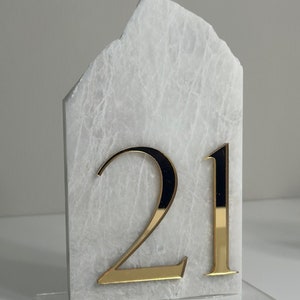 3D Wedding Table Numbers | DIY With 3M Tape Adhesive | Custom Layered ...