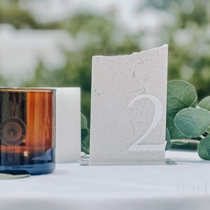 3D Limestone Stone Table Numbers | Wedding Unique Signage | Custom ...