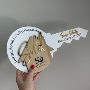 Personalized Realtor Key With Logo | Closing Realty | House Sold ...