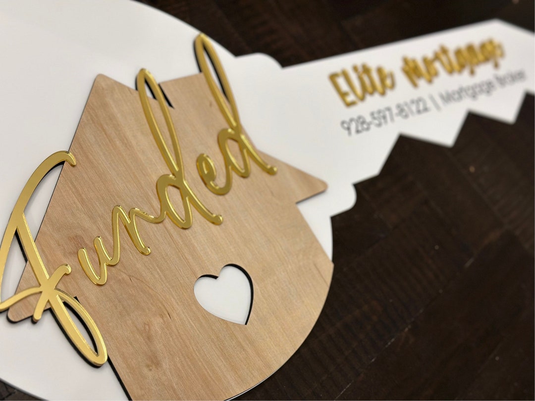 Personalized Realtor Key With Heart | Funded Realty | House Sold ...