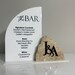 Acrylic Stone Menu & Table Number Sign Layered Menu - Etsy