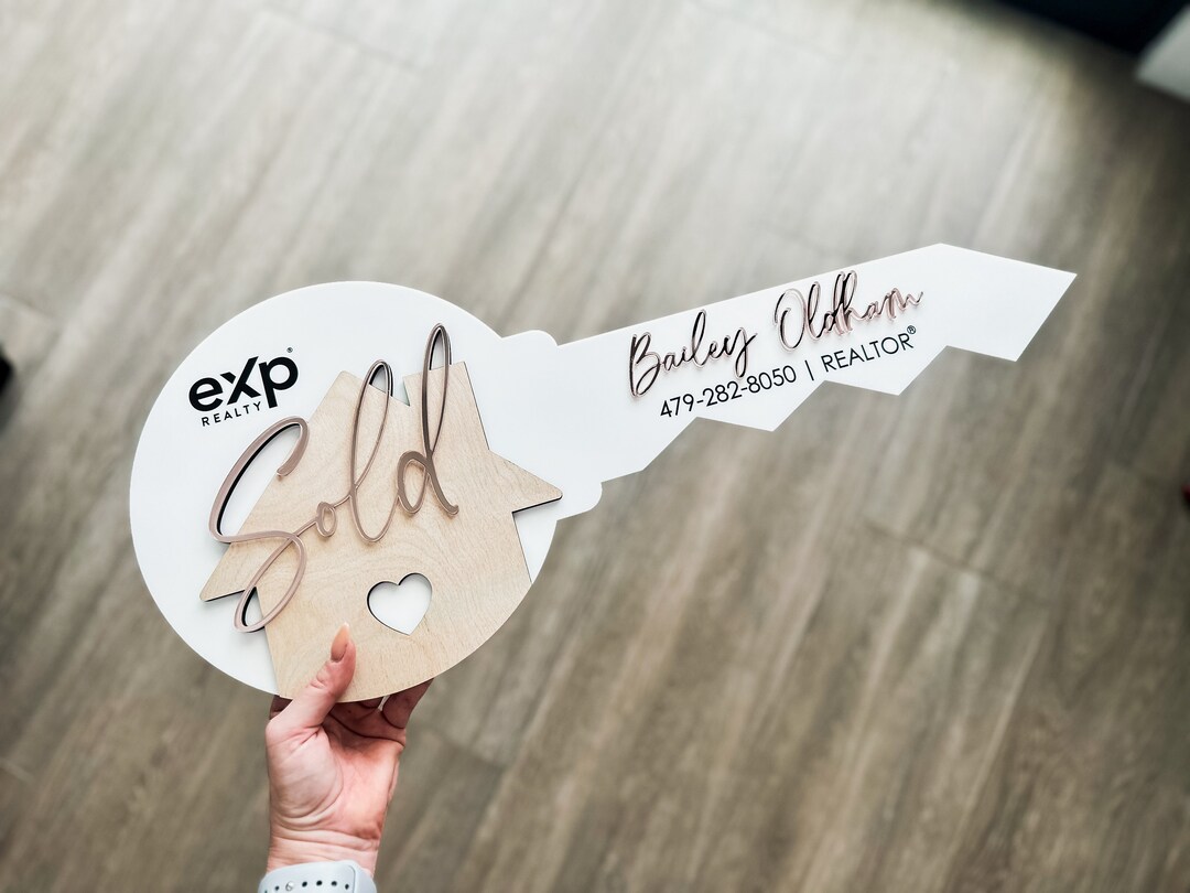 Personalized Realtor Key With Logo | Closing Realty | House Sold ...