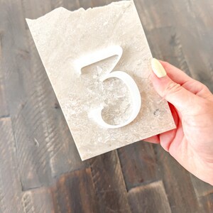 3D Marble Stone Table Numbers | Wedding Unique Signage | Custom Layered ...