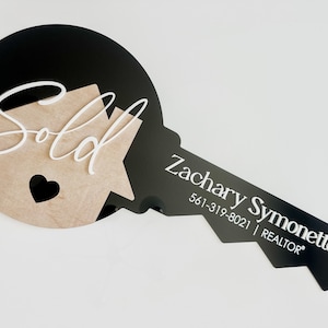 Personalized Realtor Key With Heart | Closing Realty | House Sold ...