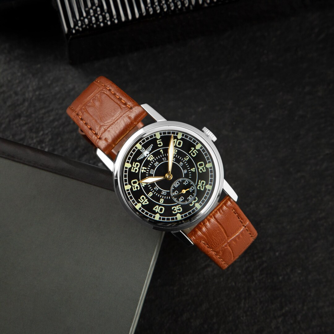 Rare Vintage Watch Pilot, Mens Wrist Watch Pobeda Aviation, Gift for ...