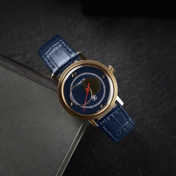 Dark blue very rare Vintage mens wrist watch Raketa C… - Gem