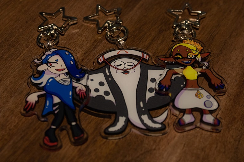 Splatoon Deep Cut Acrylic Charms Nintendo Keychains - Etsy