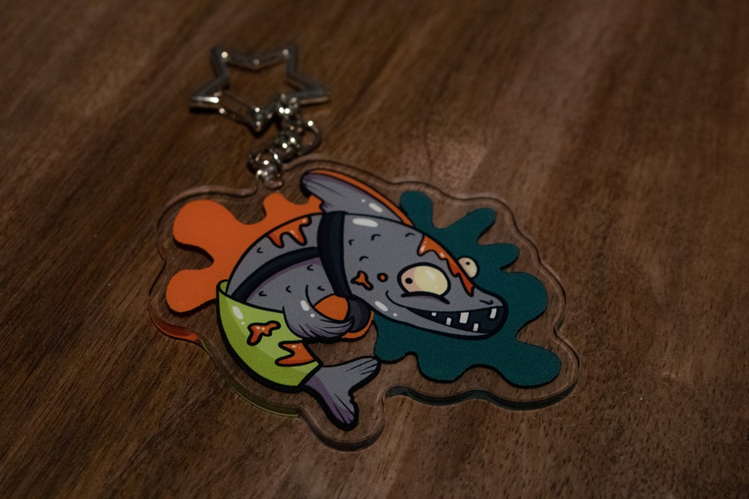 Splatoon Salmon Run Flipper Flopper Reversible Keychain | Nintendo ...