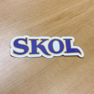SKOL Vintage Classic Minnesota Vikings Vinyl Sticker - Etsy