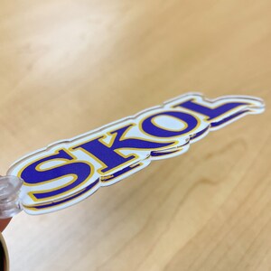 Limited Edition SKOL Vintage Classic Minnesota Vikings Acrylic Keychain ...