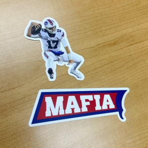 Josh Allen Buffalo Bills Vinyl Sticker Hurdle Jump (white Border) - Etsy