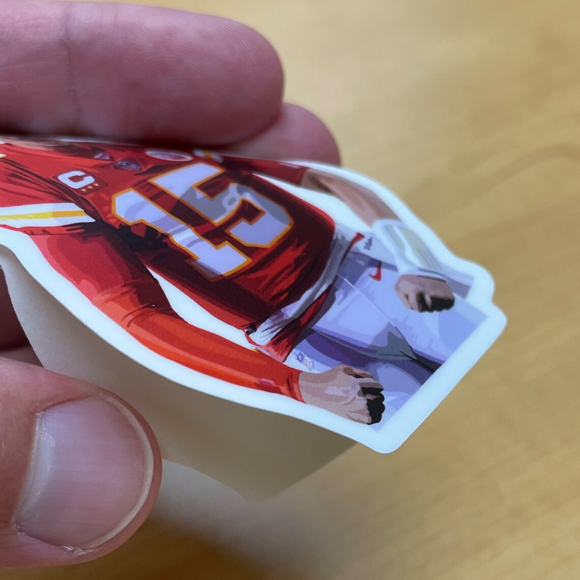 Patrick Mahomes Kansas City Chiefs Vinyl Sticker Flex white - Etsy