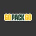 Go Pack Go Green Bay Packers Vinyl Sticker Decal - Etsy