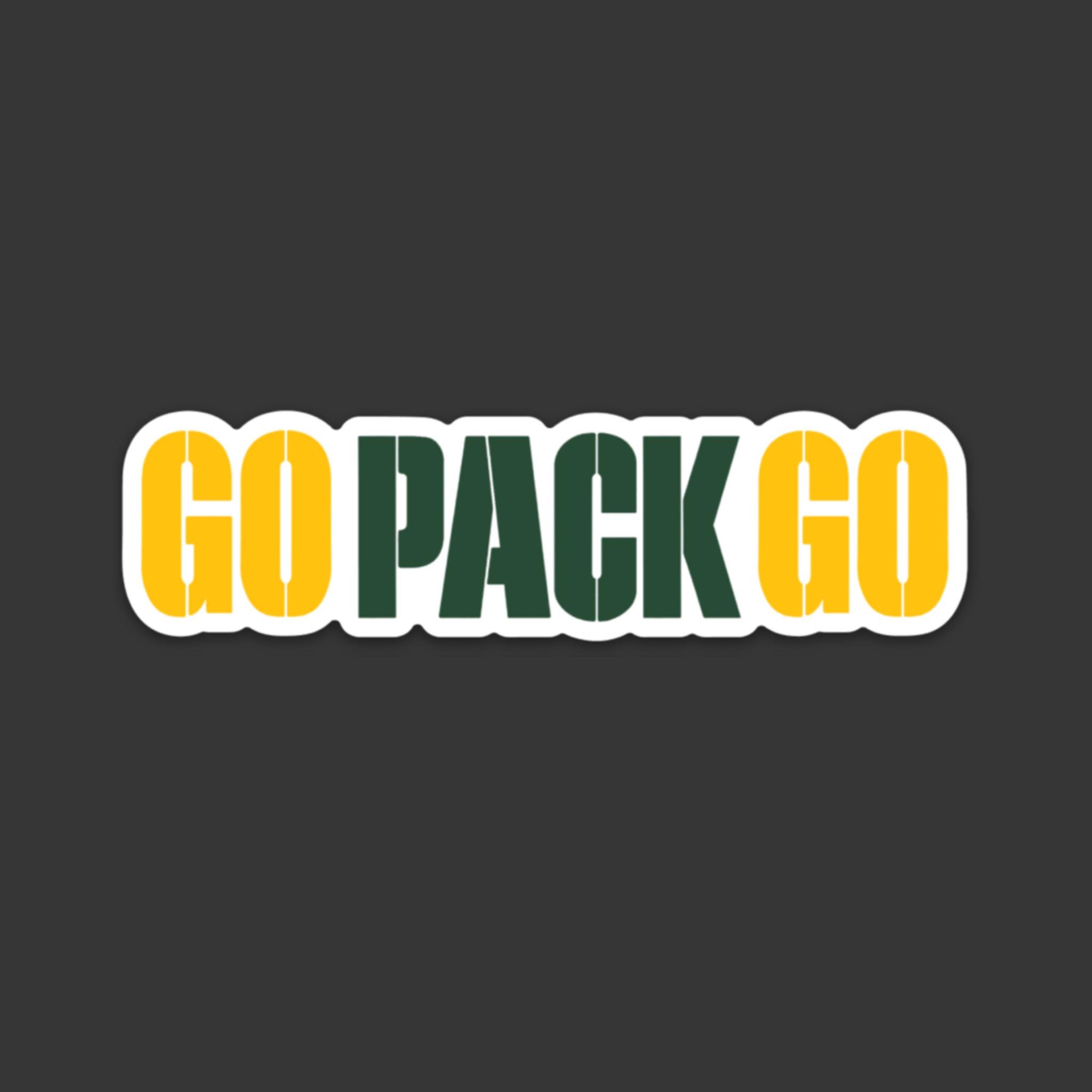 Go Pack Go Green Bay Packers Vinyl Sticker Decal - Etsy