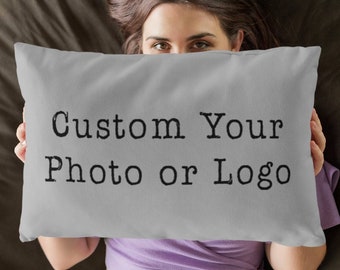 Custom Logo Throw Pillow - Etsy
