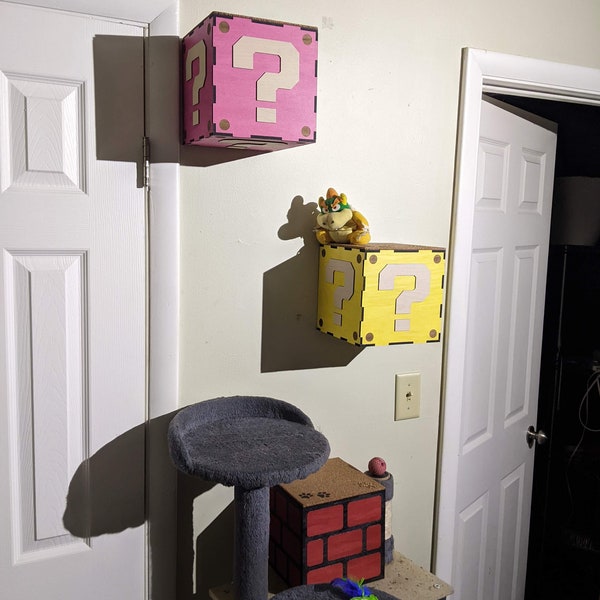 Mario Brick Wall Shelf - Etsy