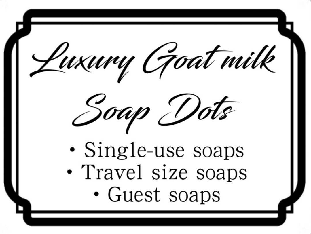 Soap Dots, Travel Soap, Single Use Soaps - Etsy