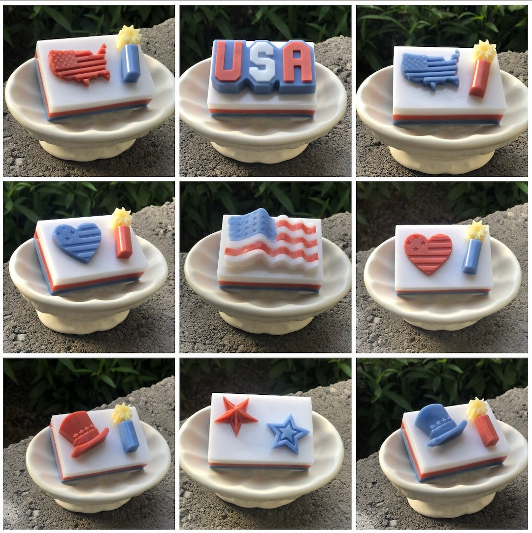 USA Soap - Memorial Day Soaps - Fourth of July Soap - Labor Day Soap ...