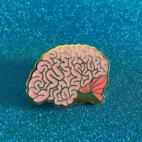 Brain Pin - Etsy