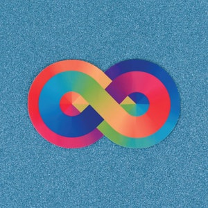 Rainbow Infinity Sticker, Autism Infinity Sticker, Neurodiversity Pride ...