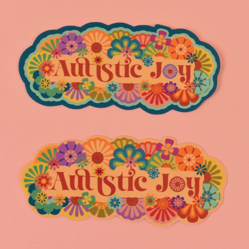 Flower Power Autistic Joy Sticker Autism Pride Sticker - Etsy