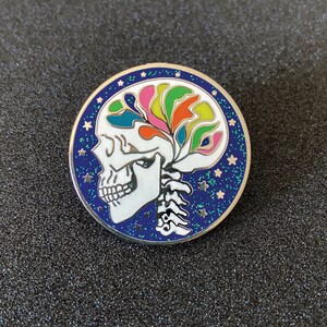 Rainbow Skull Enamel Pin, Autistic Pride Pin, Neurodiversity Pin ...