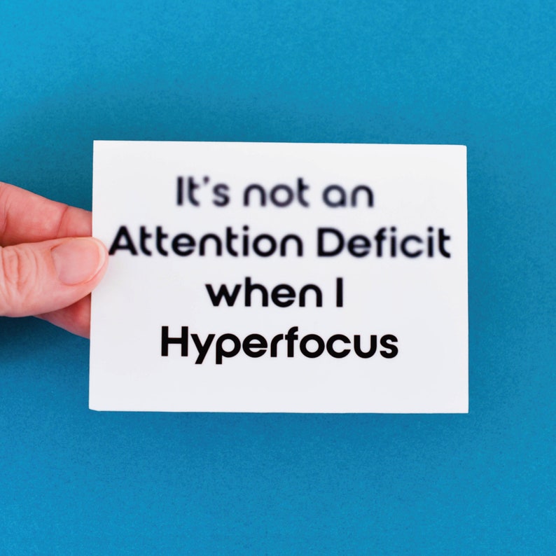 ADHD Sticker Actually Autistic Sticker Neurodiversity - Etsy