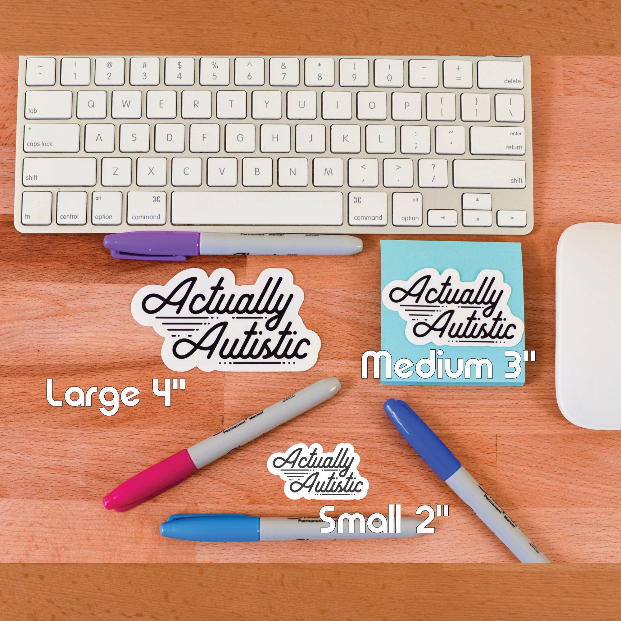 Actually Autistic Sticker Autism Pride Sticker - Etsy