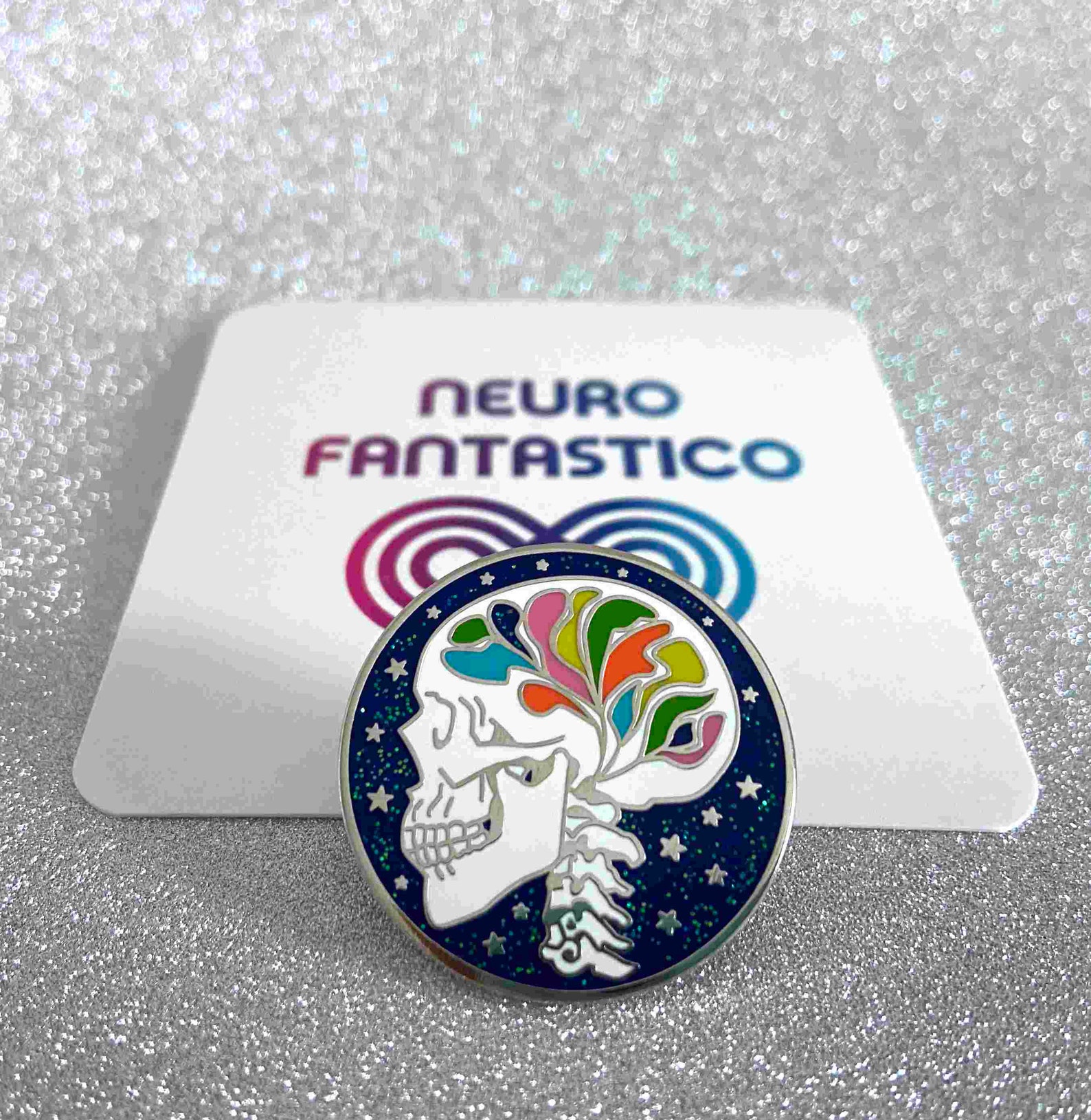 Rainbow Skull Enamel Pin, Autistic Pride Pin, Neurodiversity Pin ...
