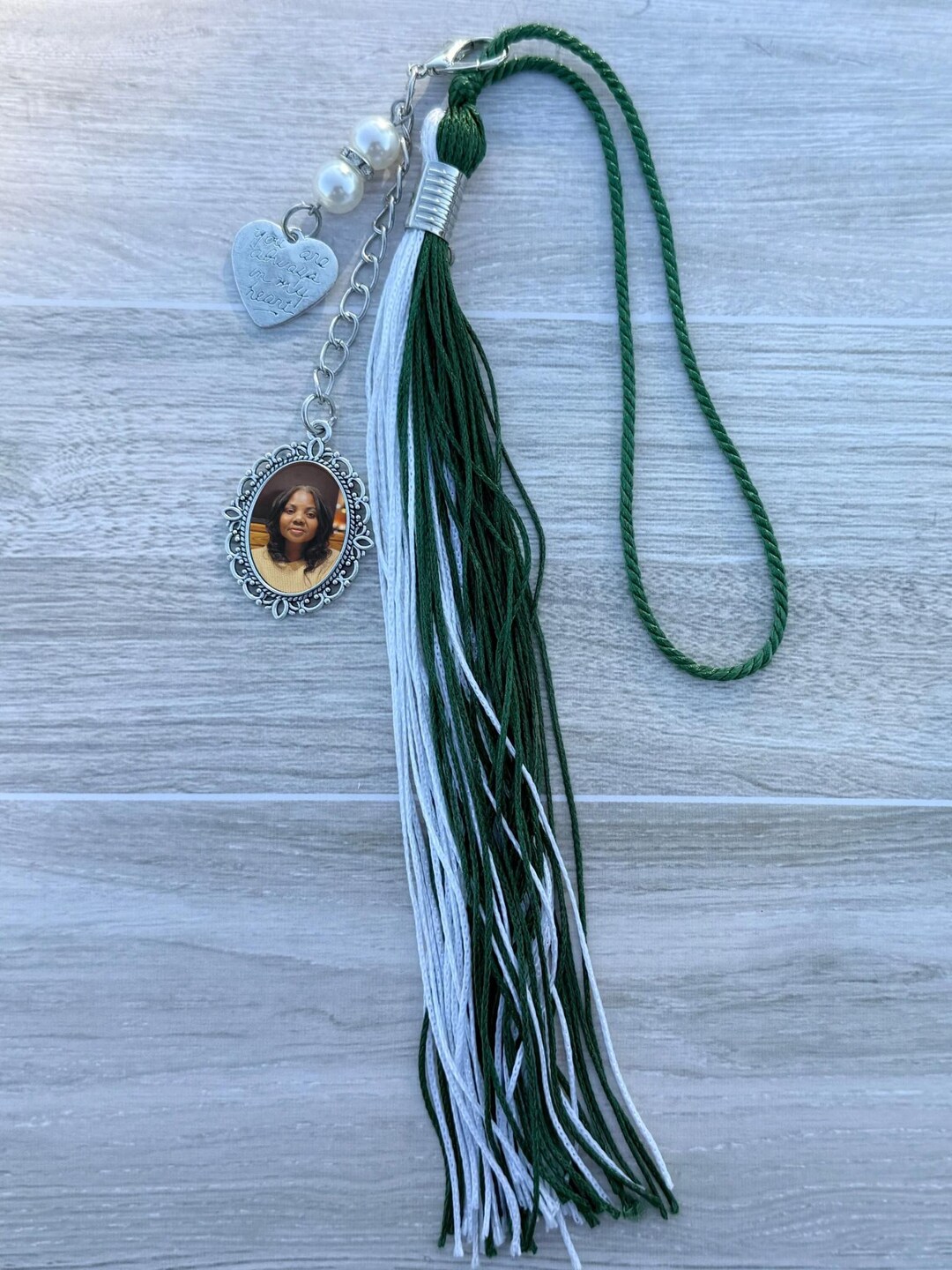 Graduation Tassel Charm, Memorial Photo Charm for Graduation, Custom ...