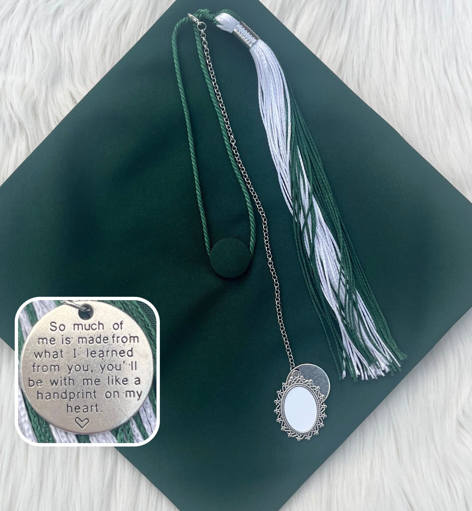 Personalized Tassel Charm, Photo Tassel Charm, Custom Tassel Charm ...