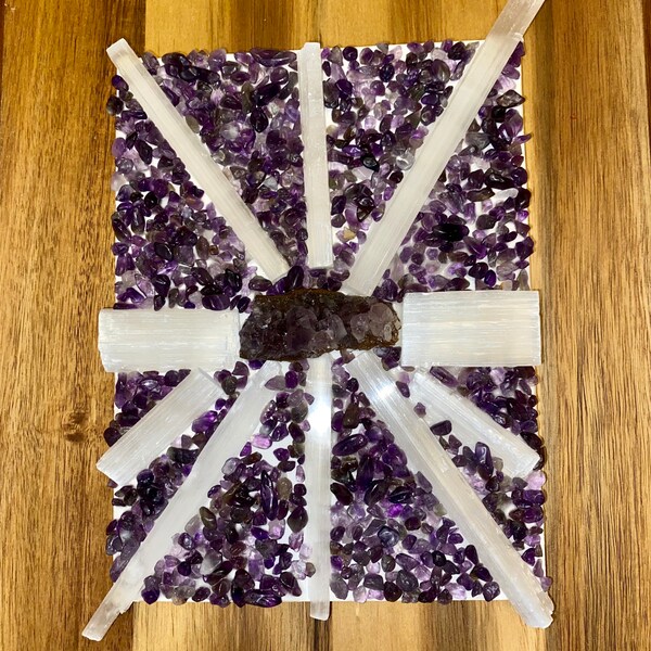 Amethyst Crystal Wall Art - Etsy