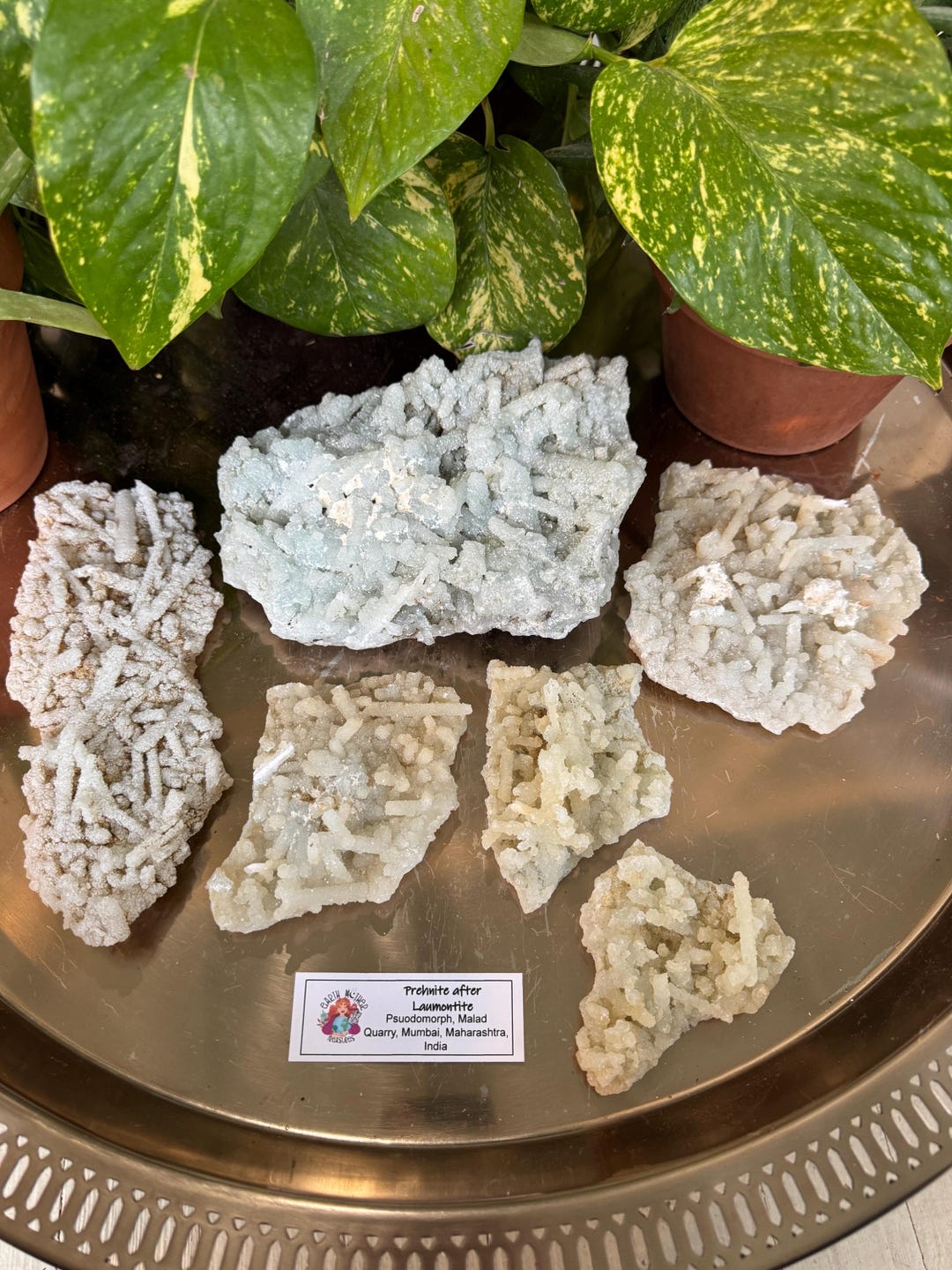 Prehnite After Laumontite Pseudomorph, Malad Quarry, Mumbai ...