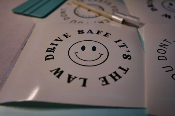 Drive Safe Circle Decal - Etsy