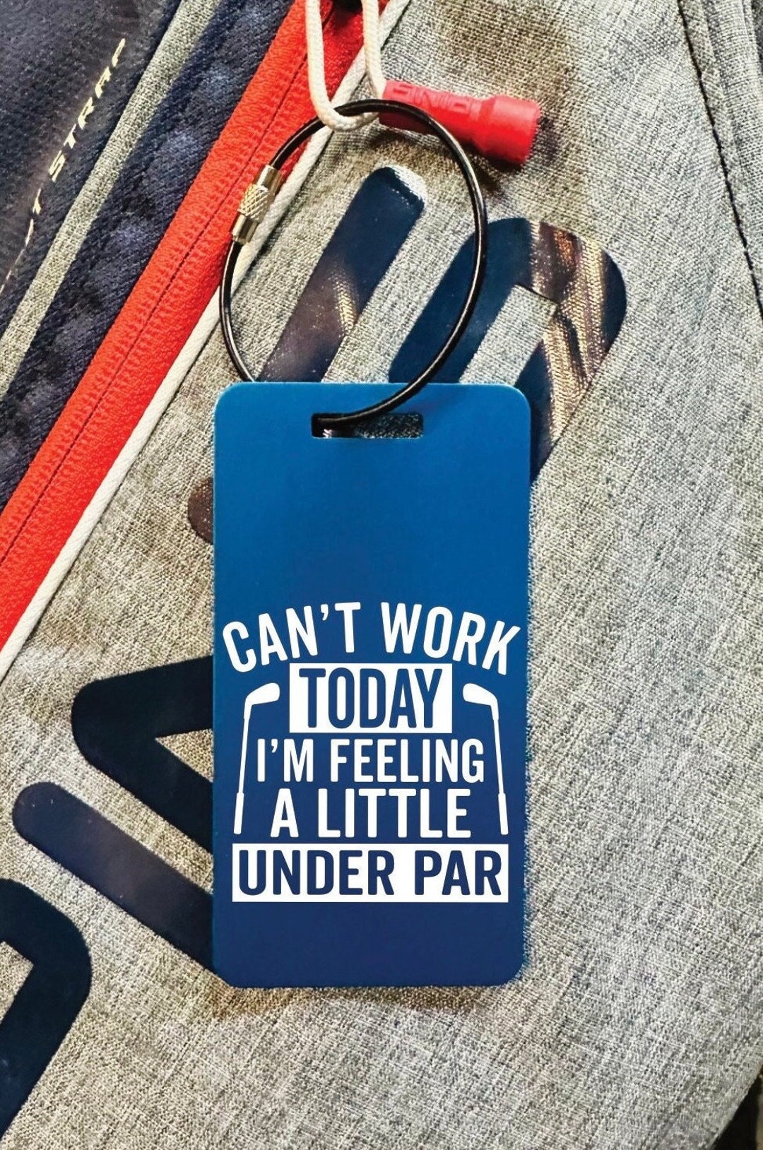 Golf Bag Tag - Engraved Metal Tag - Luggage Tag - Personalized ...