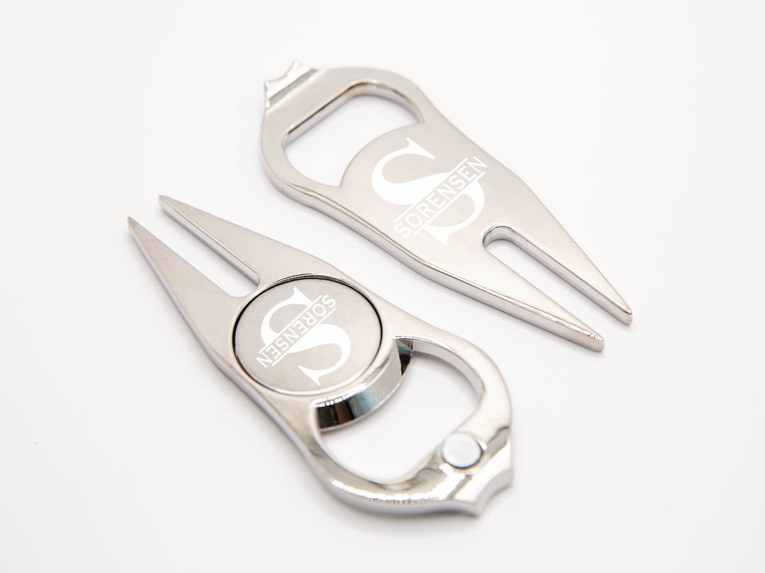 Personalized Multi Golf Divot Tool & Ball Marker Set - Bottle Opener ...