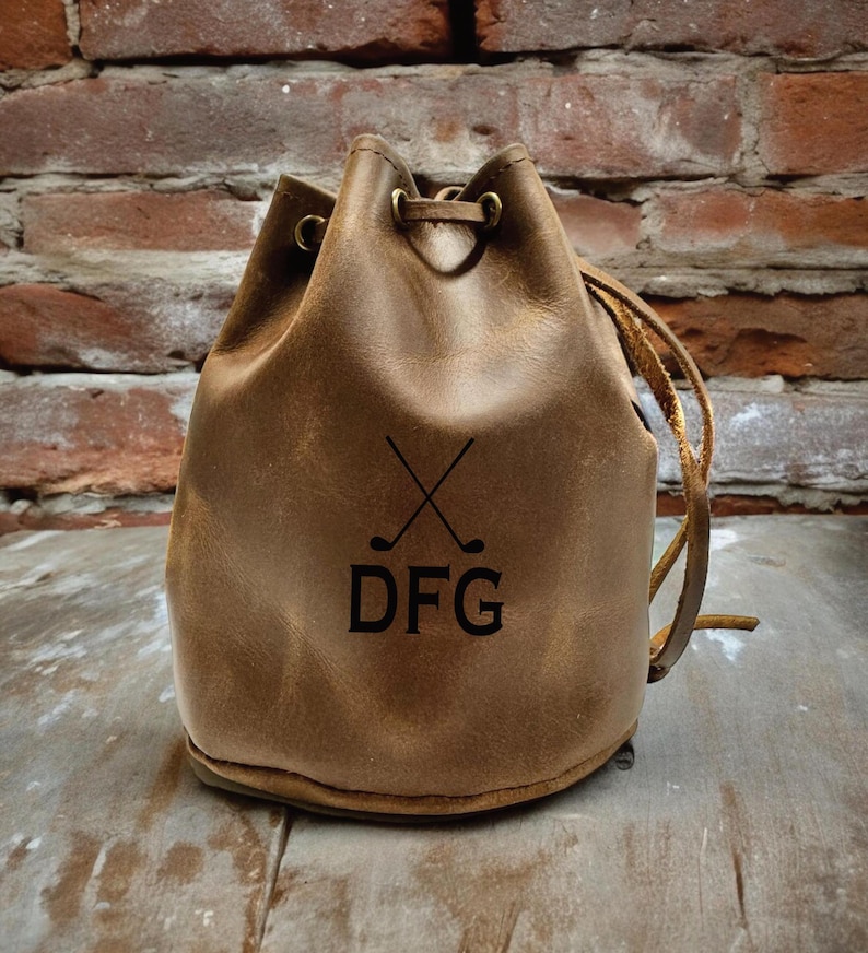 Personalized Golf Valuables Pouch - Genuine Leather - Golf Tee Bag ...