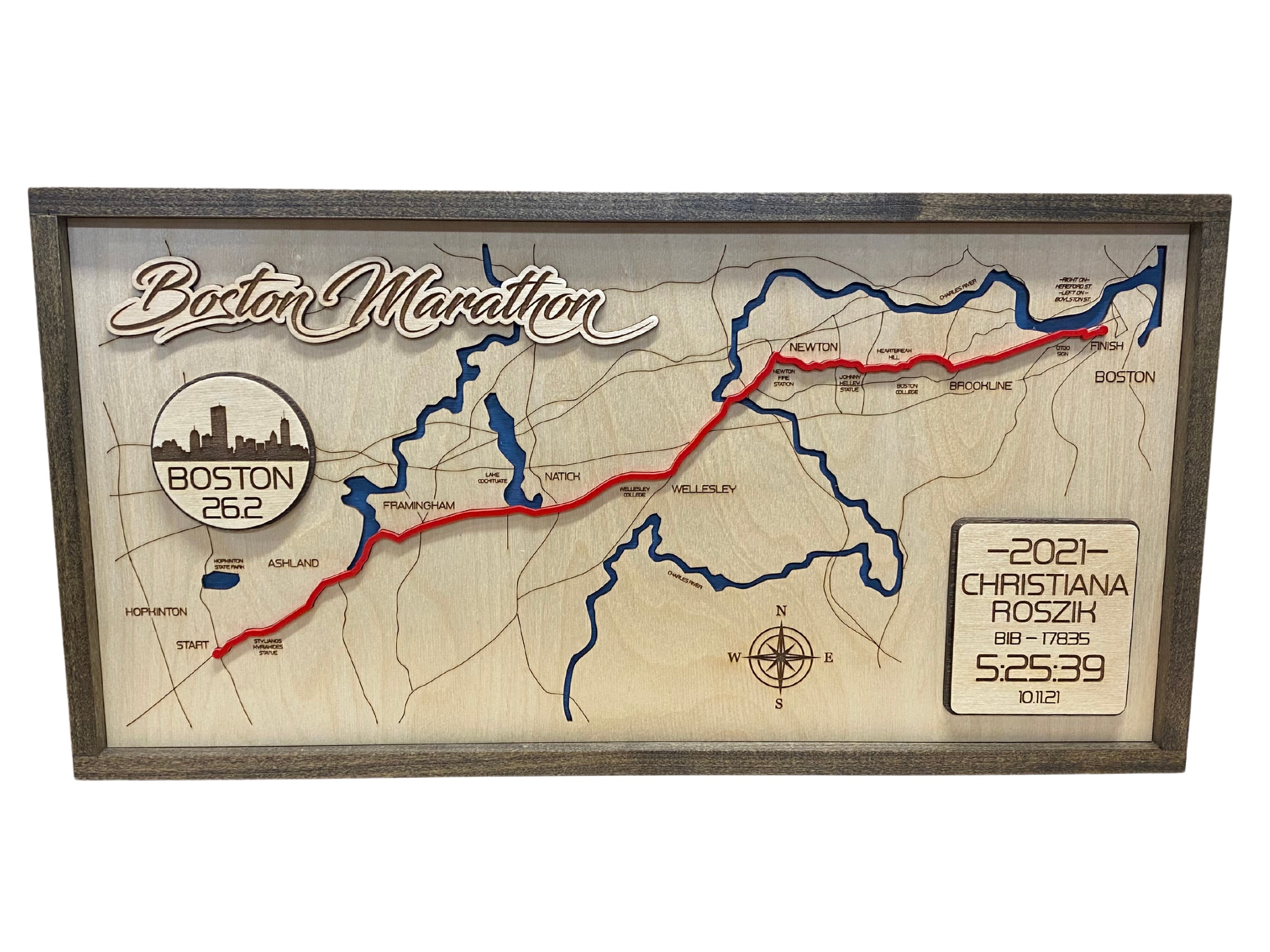 Boston Marathon Map