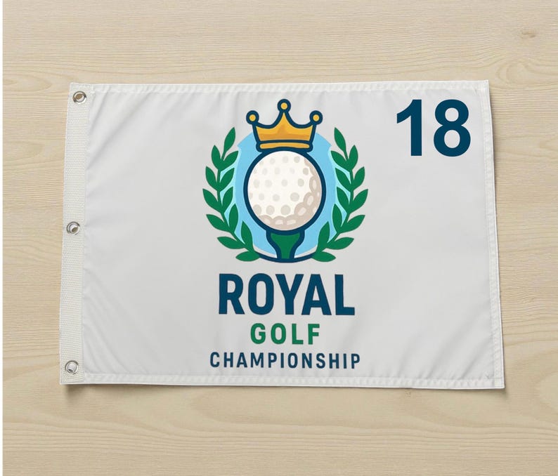 Custom Personalized Golf Flag | Full Color Logo 20x14” Pin Flag With ...