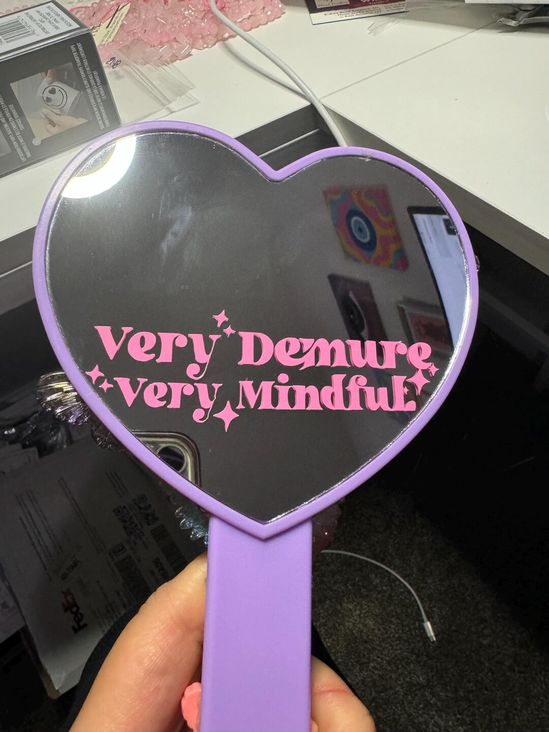 Very Demure Very Mindful Mirror Decal Mirror Affirmations Decal ...