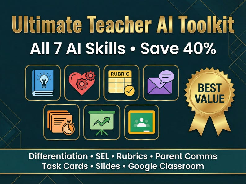 Ultimate Teacher AI Toolkit Bundle - 7 AI Tools for Teachers ...