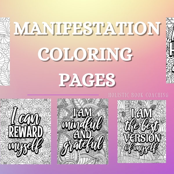 Manifestation Coloring Page - Etsy
