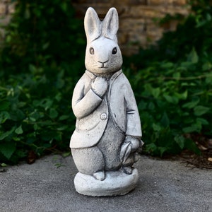 Large Peter Rabbit Statue Cute Rabbit Sculpture Cement Bunny Rabbit ...