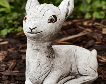 Garden Deer Statue Concrete - Etsy