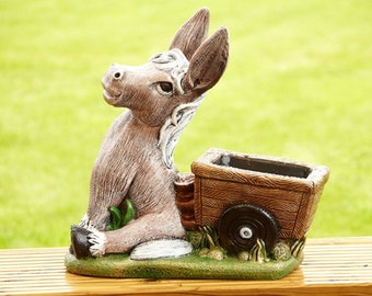 Donkey Garden Planter - Etsy