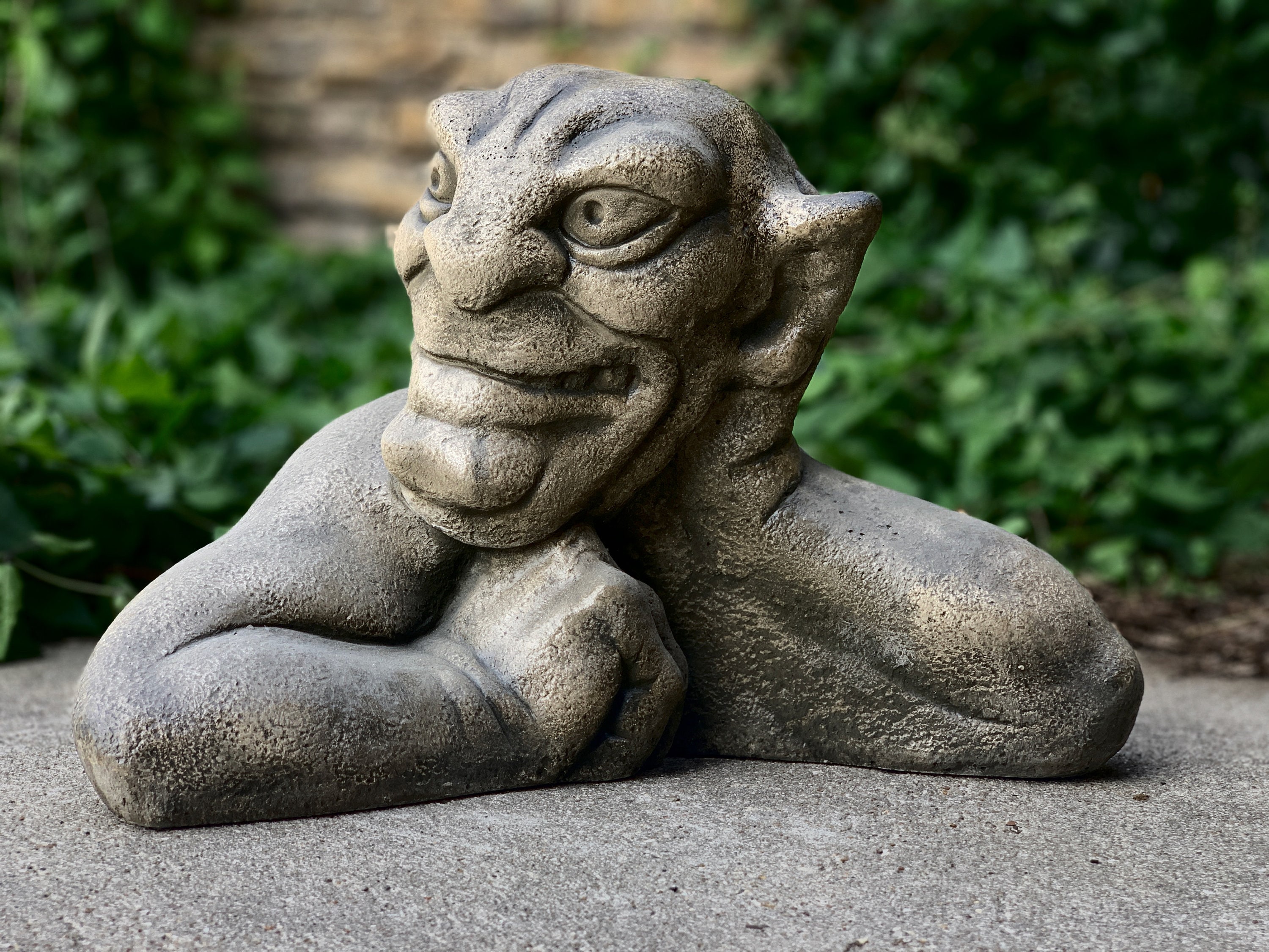 Creepy Gargoyle Figure Scary Gargoyle Statue Horror Gargoyle Etsy