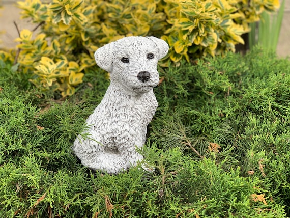 Concrete Dog Sculpture Dog Garden Statue Dog Memorial Stone - Etsy