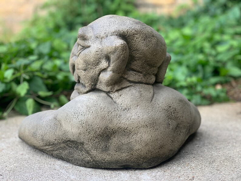 Angry Gargoyle Bust Stone Garden Gargoyle Large Guardian - Etsy